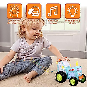 Jumping Car Toy, Remote Control Car, Wireless Remote Dancing Stunt Car, 2023 New Remote Control Car with Headlights and Music, Educational Rc Car Toy, Fast Stunt Rc Car for Boys Girls Kids (blue)