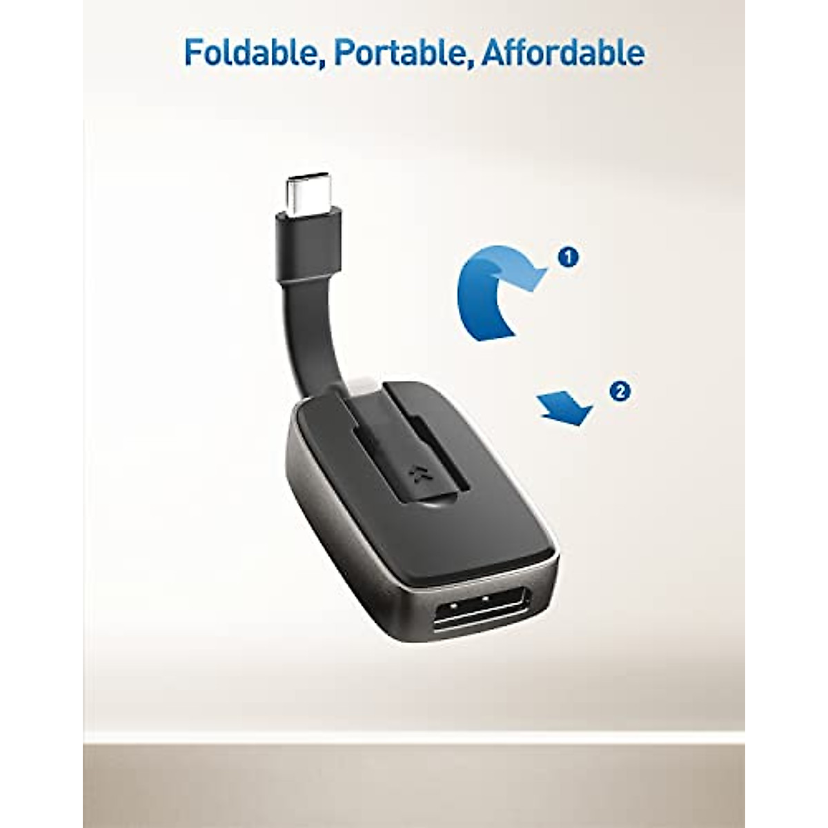 Cable Matters Portable 32.4Gbps USB C to DisplayPort 1.4 Adapter, 4K 144Hz/ 8K 60Hz with HDR, Thunderbolt to DisplayPort Compatible with Thunderbolt 4/USB4, Valve Index, MacBook, iPad, iPhone 15, XPS