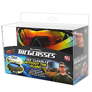 Tac Glasses Tac Polarized Sunglasses Sports Outdoor Sunglasses for Men/Women, Unisex, Military Eyewear Original As Seen On TV, New in Box (1 Pack)