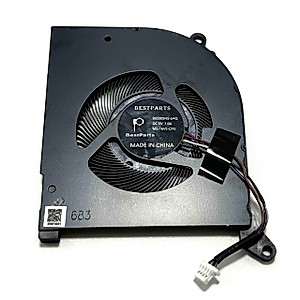 BestParts New CPU+GPU Fan Replacement for MSI Stealth GS66 (12th Gen Processor), 2x Cooling Fans, 2.5W, 6000 RPM, 5V, 4-Pin, 41dB, Laptop