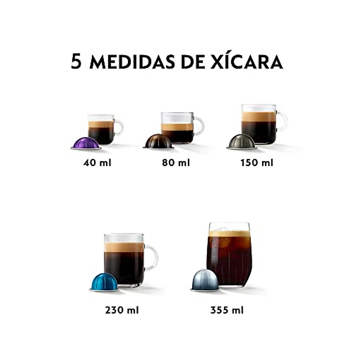 Nespresso Vertuo Pop Pacific Blue 110V Coffee Maker