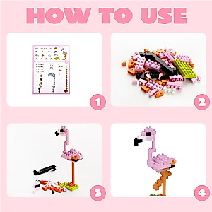 JOYIN 24 Pcs Valentine Animal Building Blocks in Blind Bags, Including Safari Animals, Sea Animals, Flying Birds Design, STEM Building Toys for Kids Valentine's Day Party Favors, Gift Exchange