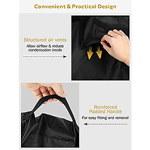 Patio Chair Covers Waterproof, Heavy Duty Outdoor Lounge Deep Seat Chair Cover, Lawn Patio Furniture Covers 2 Pack Fits up to 30W x 37D x 31H inches | Black