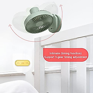 XUnion Portable Desktop Fan Oscillating Fan Four Speeds Cooling Fan Strong Wind Quiet Operation Work Fan for Home Bedroom Office Des