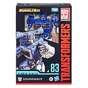 Transformers Toys Studio Series 83 Voyager Class Bumblebee Soundwave Action Figure - Ages 8 and Up, 6.5-inch