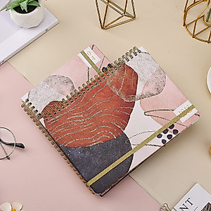 2024 Planner - Academic Weekly & Monthly Planner with Monthly Tabs, Daily Planner Yearly Agenda Calendar Organizer, Hardcover Elastic Closure 6.4" x 8.5", Beautiful Abstract Notebook