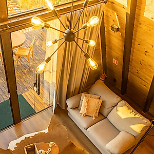 DiCUNO ST64 Edison LED Bulb 60W, Warm White 2700K, 6W LED Edison Bulb, Vintage Filament Light Bulbs for Decoration, 800LM, Non-Dimmable, Clear Glass, 80+ CRI, Pack of 6