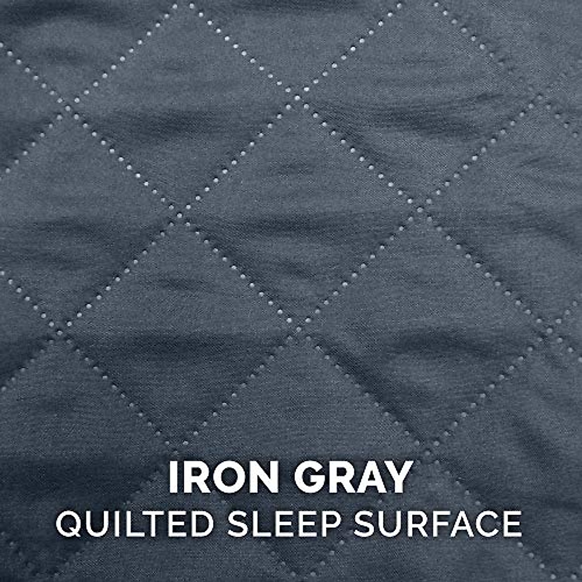 Furhaven Orthopedic Dog Bed for Large/Medium Dogs w/ Removable Bolsters & Washable Cover, For Dogs Up to 55 lbs - Quilted Sofa - Iron Gray, Large