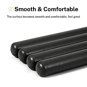 Donner Drum Sticks, 5A Drumsticks Classic Maple Wood Black Drumsticks With Storage Bag, 2 Pairs