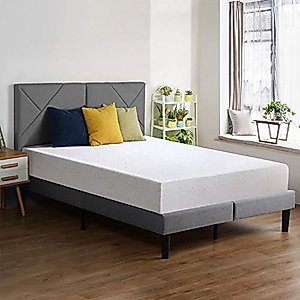 PrimaSleep 11 Inch Dura Gel Deluxe Comfort Memory Foam, Queen Mattress, White