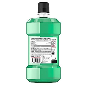 Listerine Freshburst Antiseptic Mouthwash for Bad Breath, Kills 99% of Germs That Cause Bad Breath & Fight Plaque & Gingivitis, ADA Accepted Mouthwash, Spearmint, 1 L