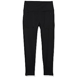 Amazon Essentials Women's Everyday Fitness 7/8 Zipped Legging (Available in Plus Size), Black, 2X