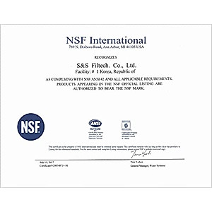 Coolang Sediment Filter - Exclusive Fit for Coolang Shower Heads, Efficient Particulate Removal, Hassle-Free 3-Pack Replacement, NSF Certified Stability, Lasts 1-2 Months - Crafted in Korea.