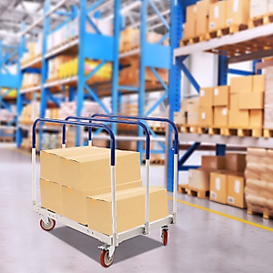 Panel Truck,1000 lbs Large Capacity Adjustable Planks Cart Trolley Steel Rectangular Panel Truck Free-Standing Low Noise Duplex Bearing W/4 Swivel Casters for Hotels,Banquet Halls,Weddings, Events