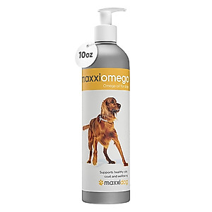maxxipaws maxxiomega Omega 3, 6 & 9 Oil Supplement - Skin & Coat Support for Dogs, 10oz