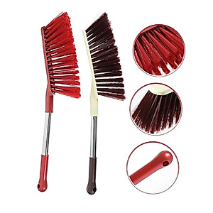 Gatuida 2pcs Small Broom Dust Brush Hand Brushes for Cleaning Quilt Hand Brush Small Hand Broom Handheld Broom Bench Fireplace Duster Couch Hand Brush Bench Brush Soft Brush Cleaning Abs