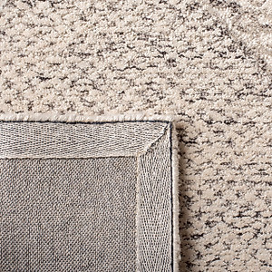 SAFAVIEH Abstract Collection Runner Rug - 2'3" x 12', Ivory & Grey, Handmade Wool, Ideal for High Traffic Areas in Living Room, Bedroom (ABT345F)
