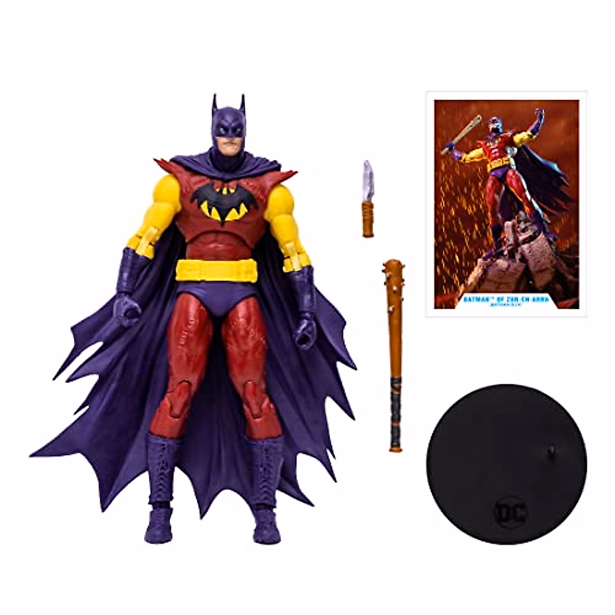 McFarlane Toys, DC Multiverse Batman of Zur-En-Arrh 7-inch Action Figure with 22 Moving Parts, Collectible DC Batman Figure with Unique Collector Character Card – Ages 12+
