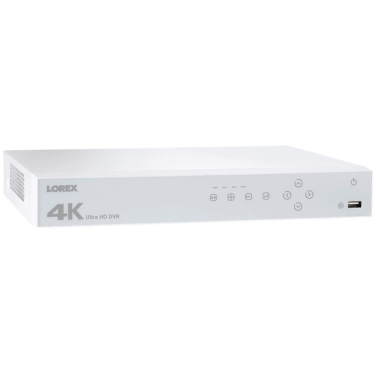 Lorex LHV51082TW 4K Ultra High Definition 8 Channel, 2TB Hard Drive Digital Video Surveillance Recorder (DVR), White,(M.Refurbished)