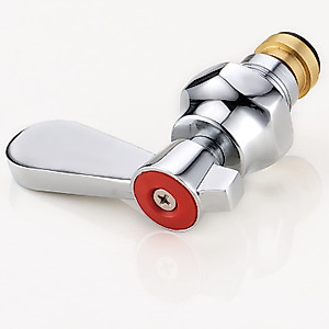 Favorpo Brass Spindle Assembly Valve Replacement Hot Side Handle Stem Assembly Replacement Fits for Commercial Sink Faucet