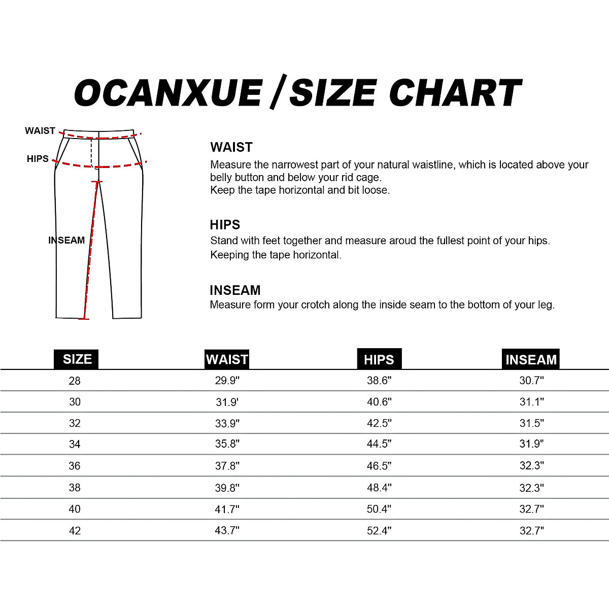OCANXUE Men's Tactical Pants Camo Cargo Pants Ripstop Work Hiking Pants with 10 Pockets No Belt Size 38
