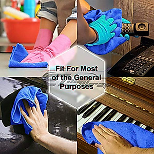 EzAuto Wrap 25Pcs Microfiber Cleaning Cloth Towel Rag Car Polishing Scratch Free Ultra Soft Auto Detailing Multi-Purpose Kitchen