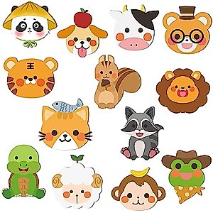 Finphoon Fridge Magnet, Cruise Door Decorations Magnetic, 13Pcs Cute Animal Refrigerator Magnets Sticker for Cruise Ship, Locker, Kids Birthday, Travel and Home Decor