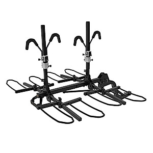 HYPERAX Volt RV 4X - Hitch Mounted 4 Bike Rack Carrier for RV, Camper, Trailer,Motorhome, Toad with 2" Class 3 or Higher Hitch Fits Up to 2x75lb E Bike +2X50lb Bikes with Up to 5" Fat Tire