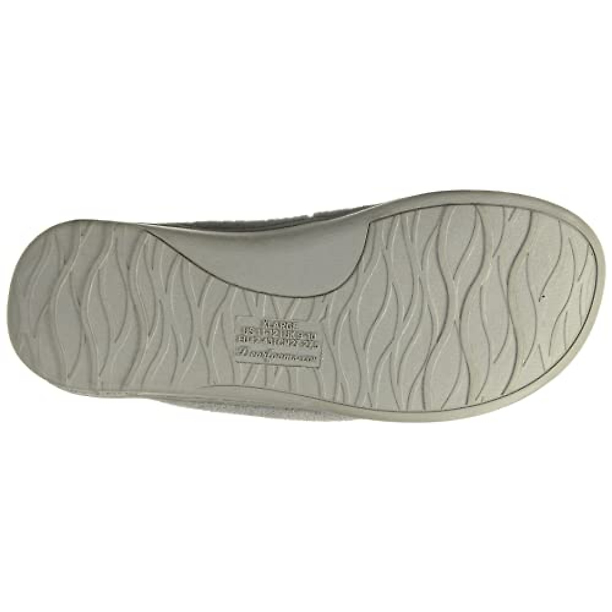 Dearfoams womens Melanie Colorblocked Microfiber Terry Thong Shoe Slipper, Sleet, Large US