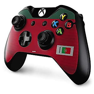 Skinit Decal Gaming Skin Compatible with Xbox One Controller - Originally Designed Portugal Soccer Flag Design