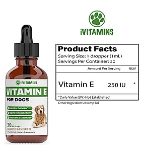 Vitamin E for Dogs | Vitamin E Dog | Vitamin E for Dog | Dog Vitamins E | Vitamin E Canine | Vitamin E Supplement for Dogs | Vitamin E Oil Dog | Dog Vitamins | Dog Immune Support | 1 fl oz