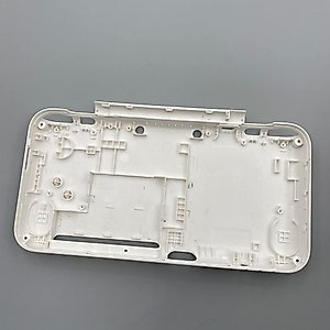 New Full Housing Case Cover Shell Front Bottom Panel LCD Frame Middle Frame Replacement Parts for New 2DS XL LL Game Console White & Yellow