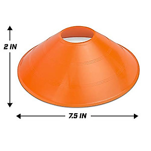 GoSports Sports Training Cone 20 Pack with Tote Bag