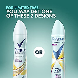 Degree Women Antiperspirant Deodorant Dry Spray Sexy Intrigue, 3.8 Ounce (Pack of 4)