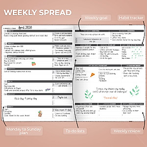 Clever Fox Planner PRO – Weekly & Monthly Life Planner to Increase Productivity, Time Management and Hit Your Goals, 8.5x11″ (Rose Gold)