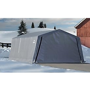 ShelterLogic Replacement Cover Kit Only No Frame-12x20x8 Peak Gray 131113 for ShelterLogic 12x20x8 Garage in-A-Box Models 62790,62675,62690,62677,62692, 62792 (7.5oz Gray)