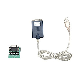 Naroote USB to RS485 Adapter, Practical Plug and Play USB2.0 to RS485 Serial Adapter with 6 Position Terminal Board for Laptop