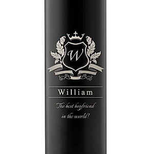 Maverton Travel Mug with engraving for man - 15,2 fl oz flask for him - Removable tea infuser - Lightweight design - LED Display - For Birthday - Personalized gadget for traveler - boyfriend