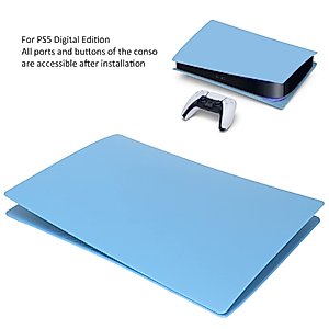 ASHATA Face Plates for PS5 Digital Edition, Replacement Panel Shell, Faceplate Cover Plates Protective Case, Game Console Face Plates Anti Scratch Hard Shell(Starlight Blue)