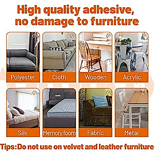 THLHKD Cat Scratcher, 12PCS Transparent Cat Scratch Furniture Protector Sticky Tape, Single Side Anti Scratch Furniture Protector, Cat Scratch Deterrent Tape, Couch Protector, Cat Repellent Furniture