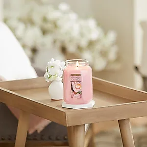 Yankee Candle Fresh Cut Roses and French Vanilla Scented 22oz Large Jar Candles (2-Pack)