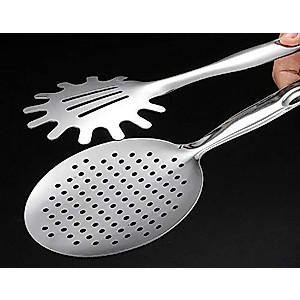 WOIWO 1PCS Stainless Steel Noodle Clamps/Noodle Clamps/Steak Clamps Food Clamps/Hollow-out Oil Filter Kitchen Multi-functional Gadget