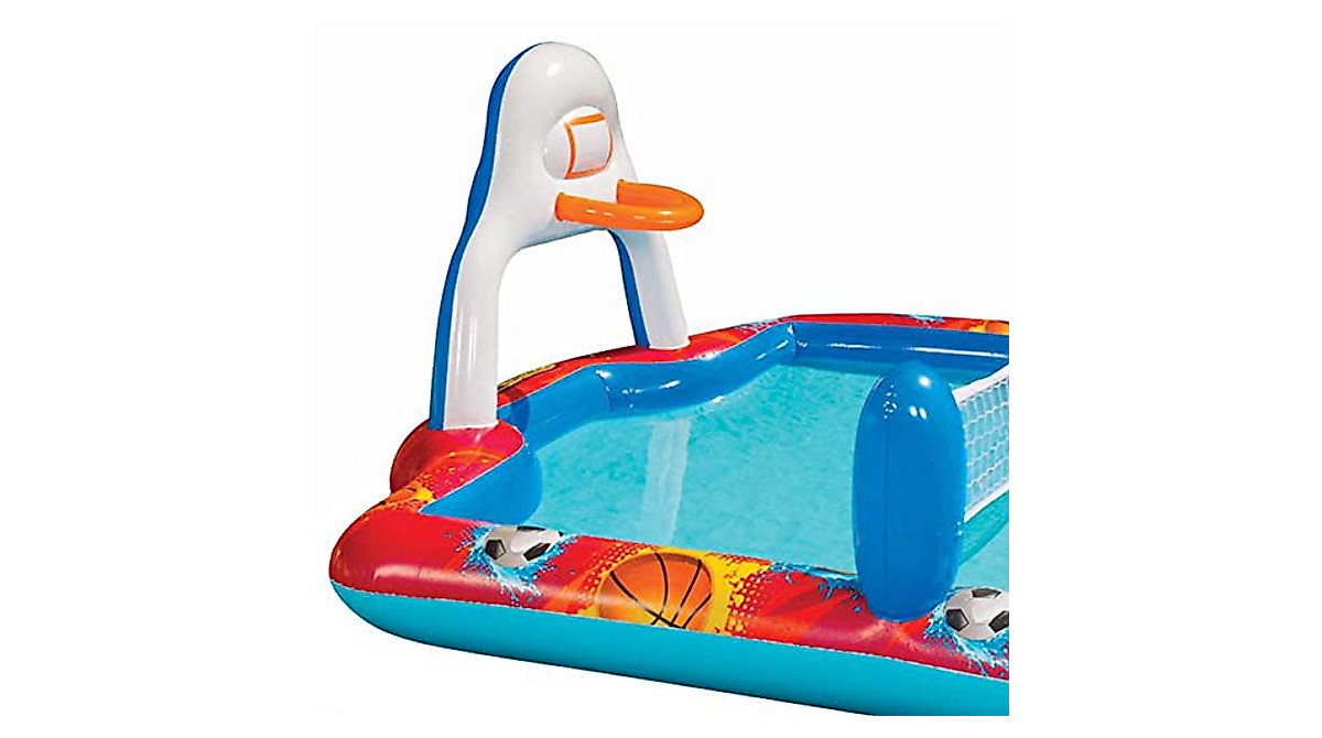 Banzai 4-in-1 Inflatable Sports Arena Water Park for Kids | Summer Fun