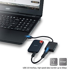 Memory Card Case + USB 3.0 Hub Splitter：Credit Card Size Memory Card with 4 Ports USB 3.0 Hub Splitter