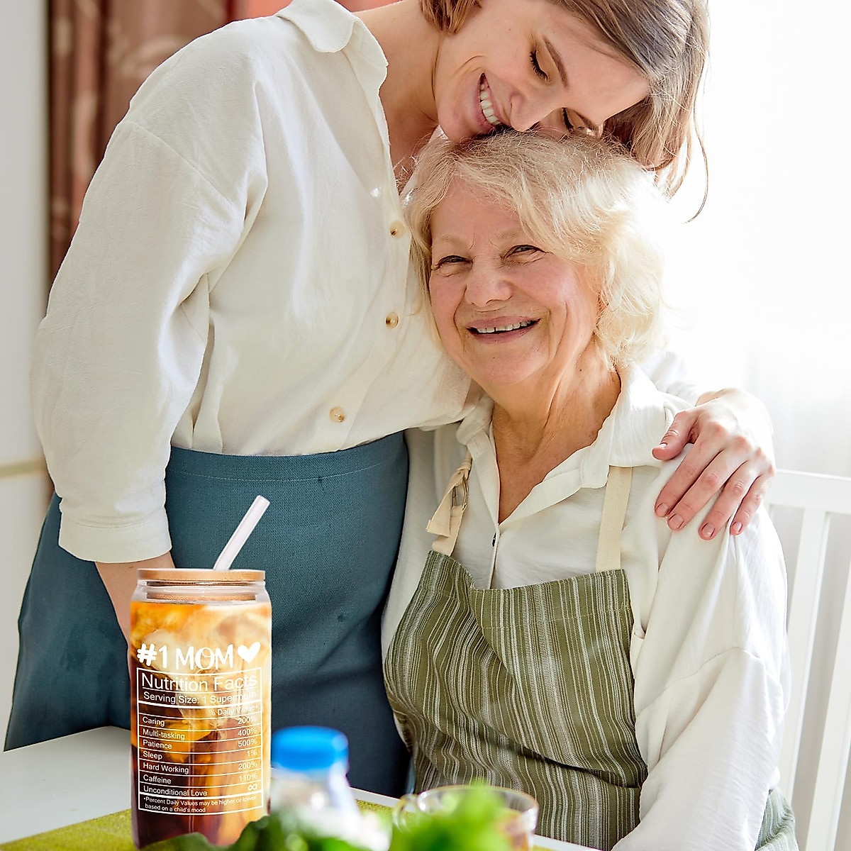 MAMAGIFTREE Gifts for Mom - Mom Birthday Gifts, Mothers Day Gifts for Mom, Mom Gifts from Daughter Son, 16 Oz Mom drinking glass