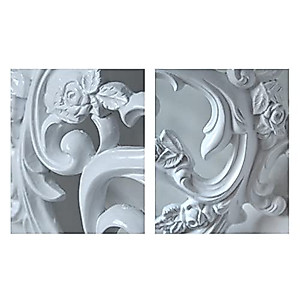 Fenteer European Floating Shelf Display Organizer Kitchen Bedroom Office, White L