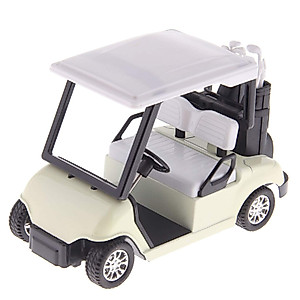 1/20 Scale Alloy Golf Cart Vehicle Model, Diecast Pull Back Car Model Kids Collectible Toy