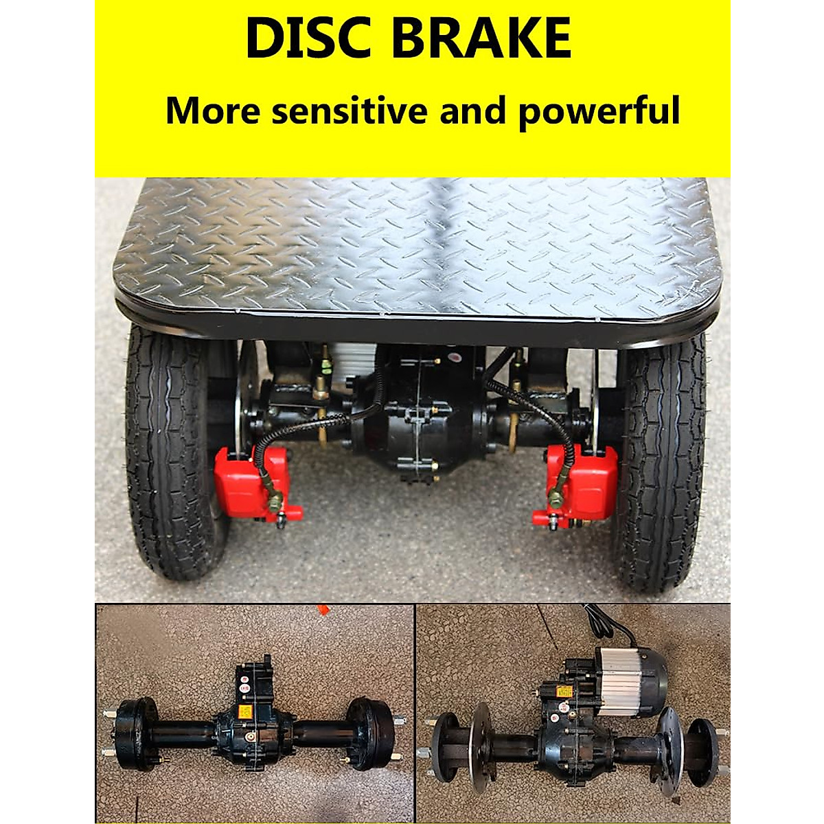 SwAcch Commercial Electric Products Platform Truck Motorized, Heavy Duty Table Cart Dolly, Pallet Truck Dolly, Large Capacity Foldable Rideable Electric Tow Tractor with Platform,1300lb