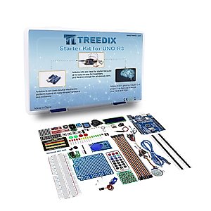 Treedix Basic Starter Kit Multi-Function Shield Learning Ultimate Starter Kit Compatible with Arduino IDE UNO R3 MEGA Nano Kit for Starter