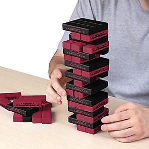 FOCO unisex adult NFL Team Logo Stackable Blocks Game, Team Color, 9-594 US